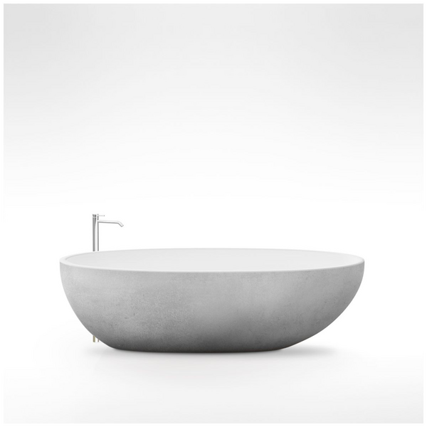 Meek Intra II Freestanding Bath - Mid Grey INTBATII-G | Winning Appliances