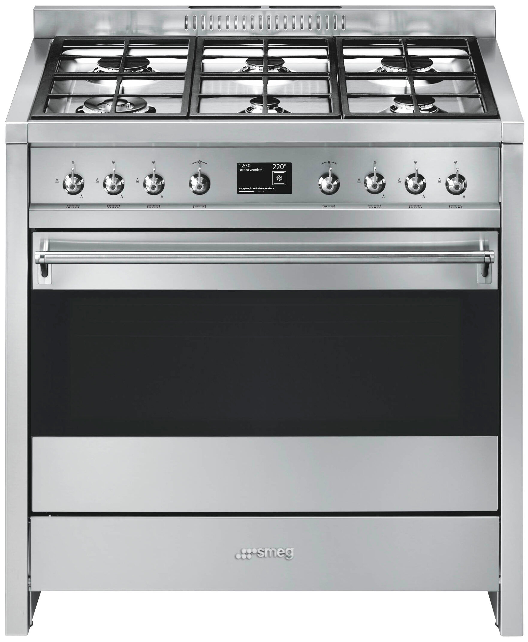 Smeg 90cm Classic Aesthetic Dual Fuel Freestanding Oven Stove A11XPY 9 Winning Appliances