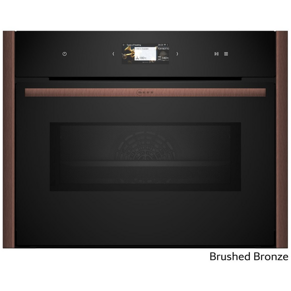 NEFF 60cm Compact Pyrolytic Built In Combi Microwave Oven C27MS22H0B Winning Appliances