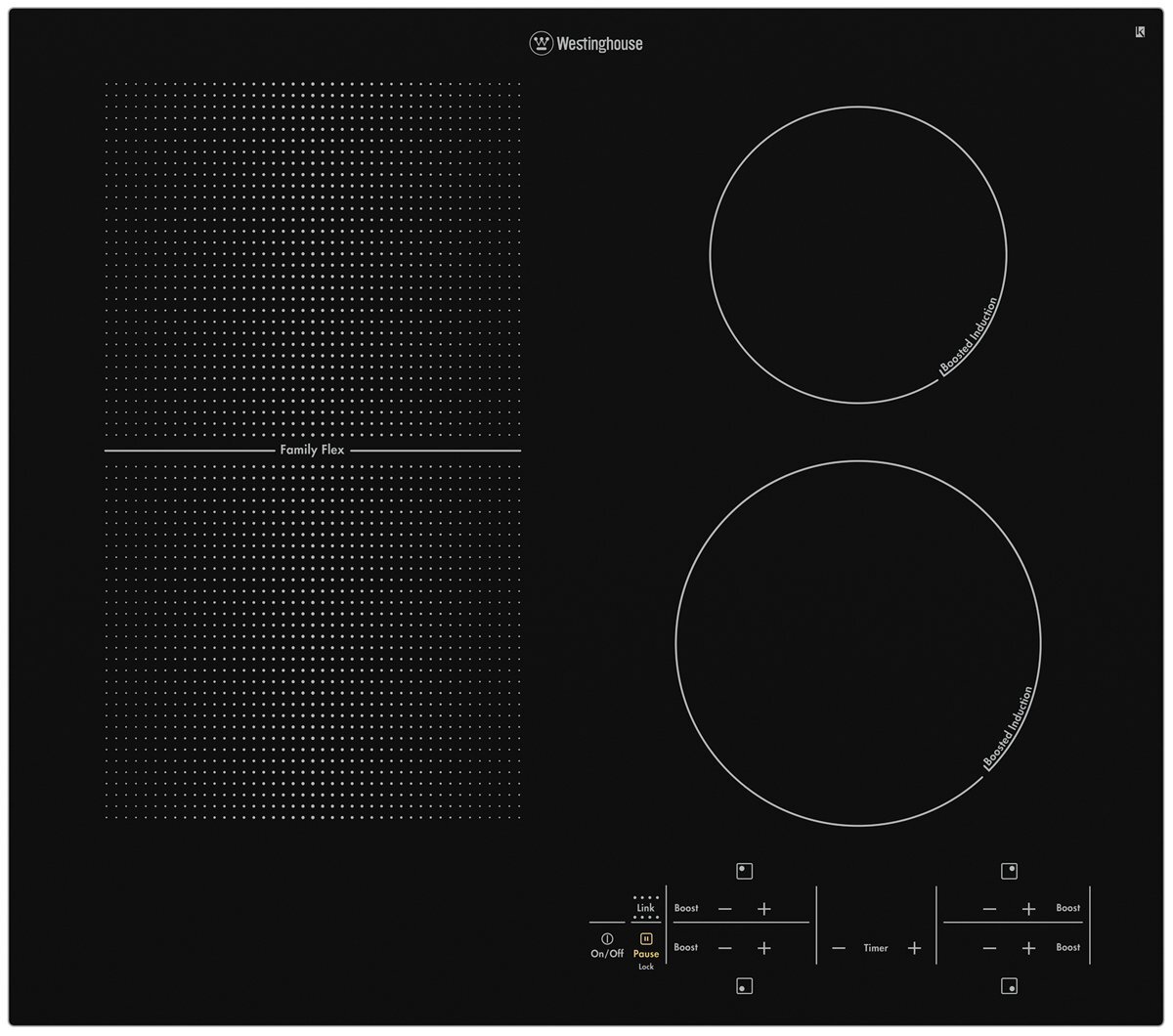 Westinghouse 600mm 4 zone induction cooktop store
