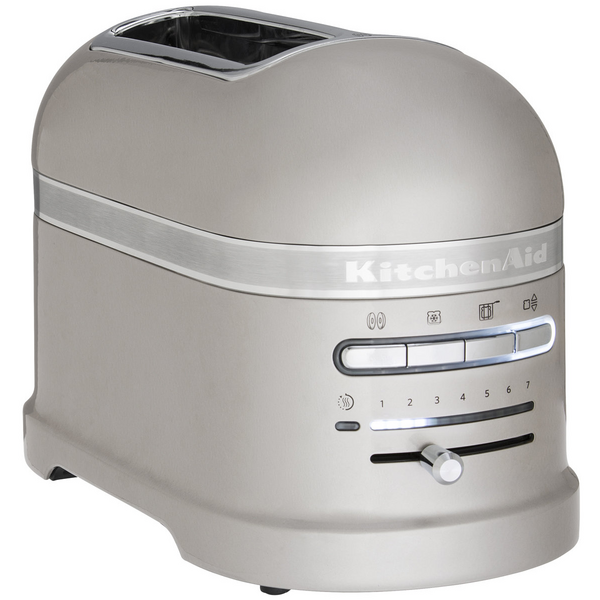 KitchenAid Pro Line 2 Slice Toaster Sugar Pearl Silver 5KMT2204ASR ...