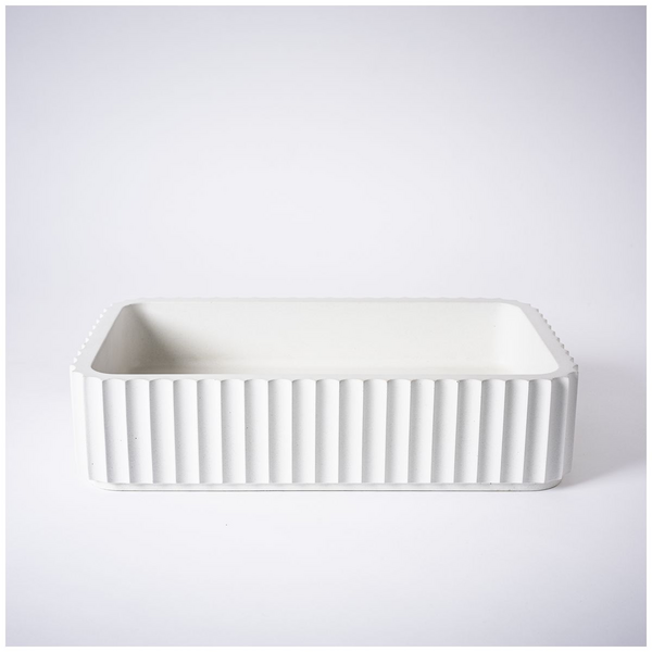 Meek Doric Rectangle Countertop Basin - Off White DORBAS-REC-W ...