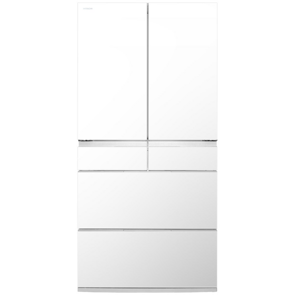 Hitachi 670L Multi Drawer French Door Refrigerator Crystal White Glass ...