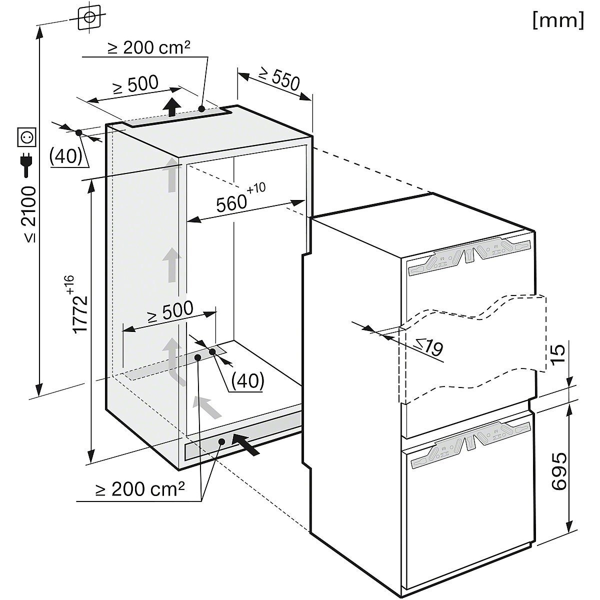 Integrated Fridge Sizes | atelier-yuwa.ciao.jp