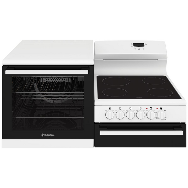 Westinghouse 110cm Elevated Electric Stove Left Hand Oven WDE143WCB-L ...