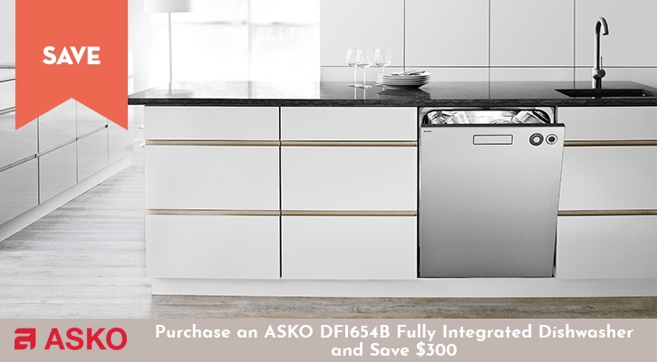 Purchase a selected ASKO Fully Integrated Dishwasher and Save $300 ...