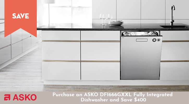 Purchase a selected ASKO Fully Integrated Dishwasher and Save $400 ...